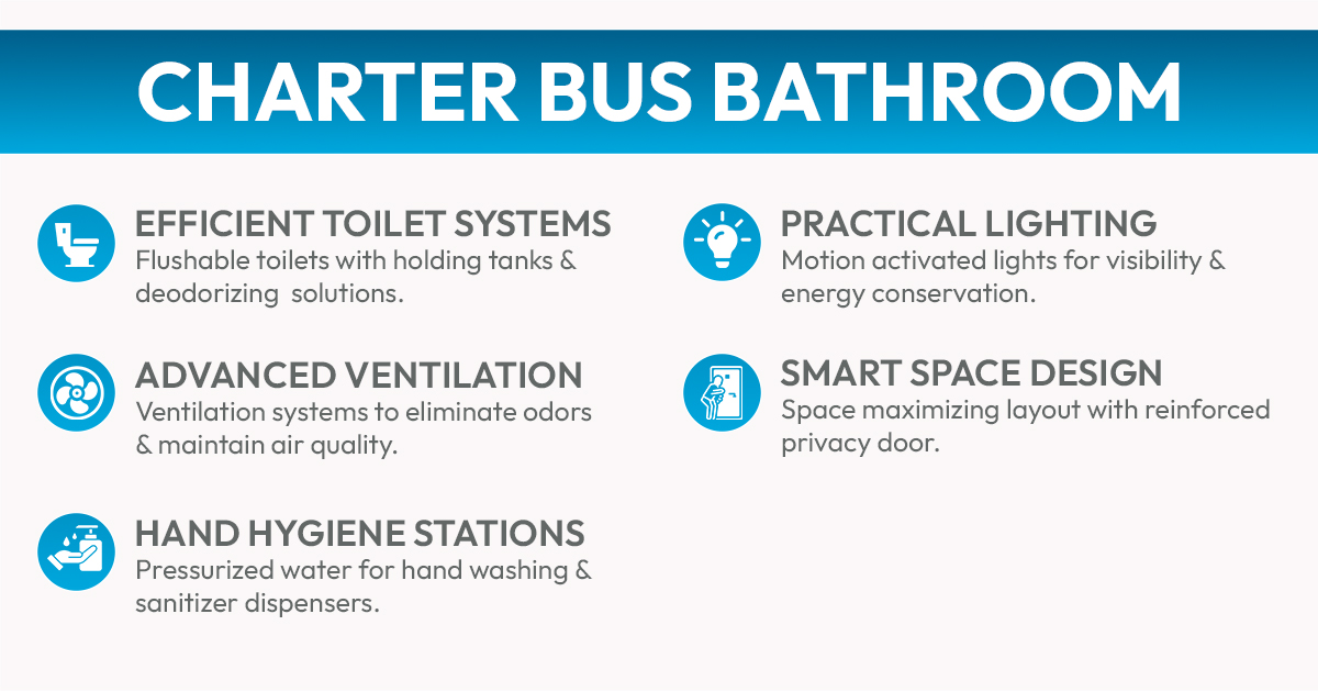 Charter Bus Bathrooms: Comfort, Cleanliness & Privacy